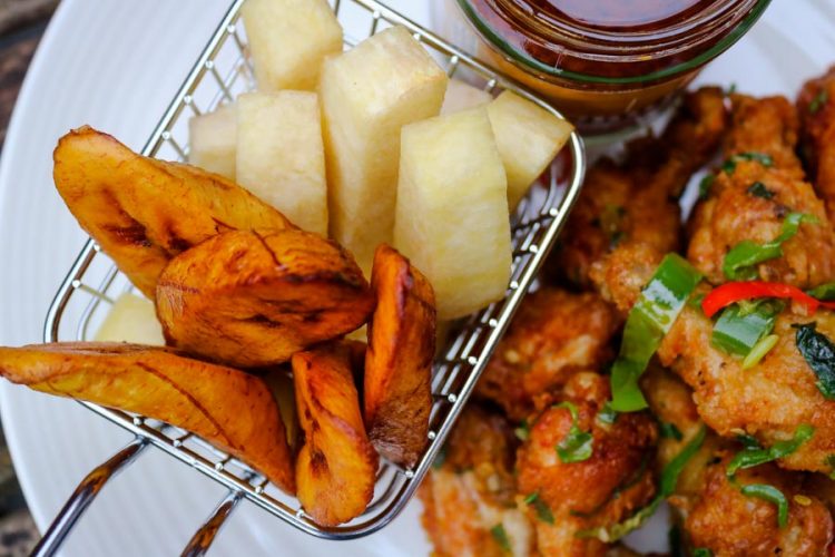 Fried yam (Dundun) and fried sauce - My Active Kitchen