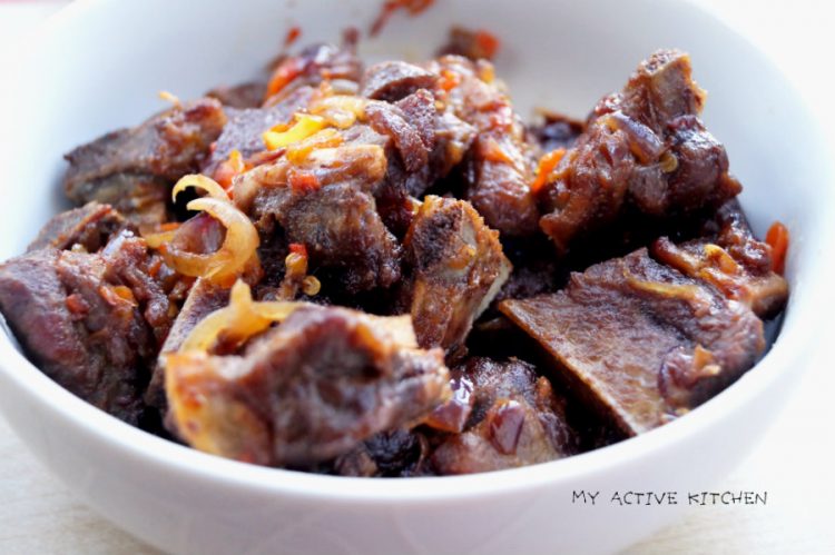 Asun (Spicy smoked goat meat recipe) - My Active Kitchen