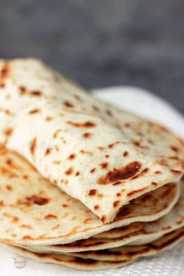 Homemade Shawarma Bread (Flour Tortilla) - My Active Kitchen