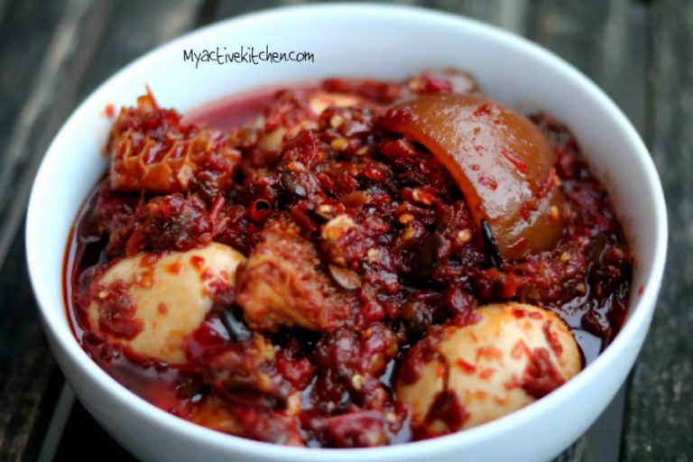 Ofada Stew Recipe (How To Make Ofada Stew) - My Active Kitchen
